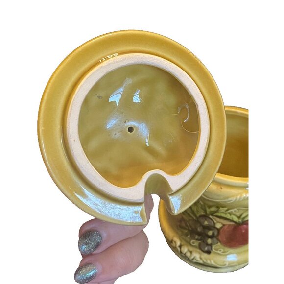 Lefton | Dining | Vintage Lefton Green Apple Jam Sauce Jar Pot W Lid ...